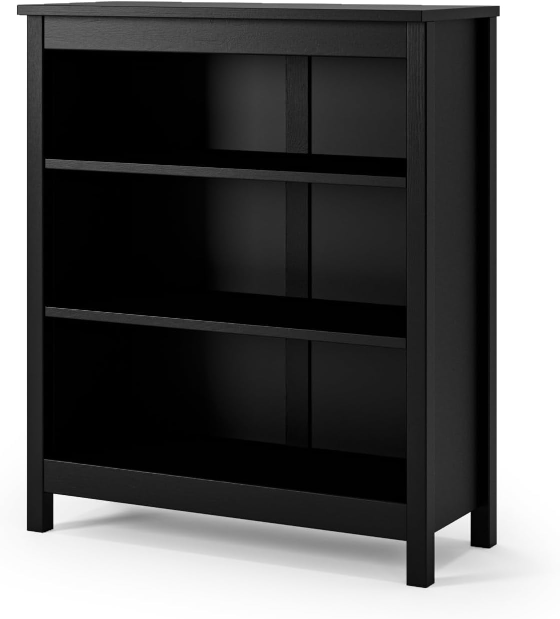 Camaflexi Classic Shaker Style Bookcase - Black Finish 36" - Walmart.com