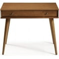Camaflexi Mid Century Modern Desk Solid Wood Writing Table for Small ...