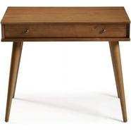 Nathan James Parker Modern Home Office Desk in Walnut Wood with Open ...