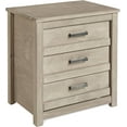 Camaflexi Furniture: Natural Rustic Antique Gray 3-Drawer Nightstand ...