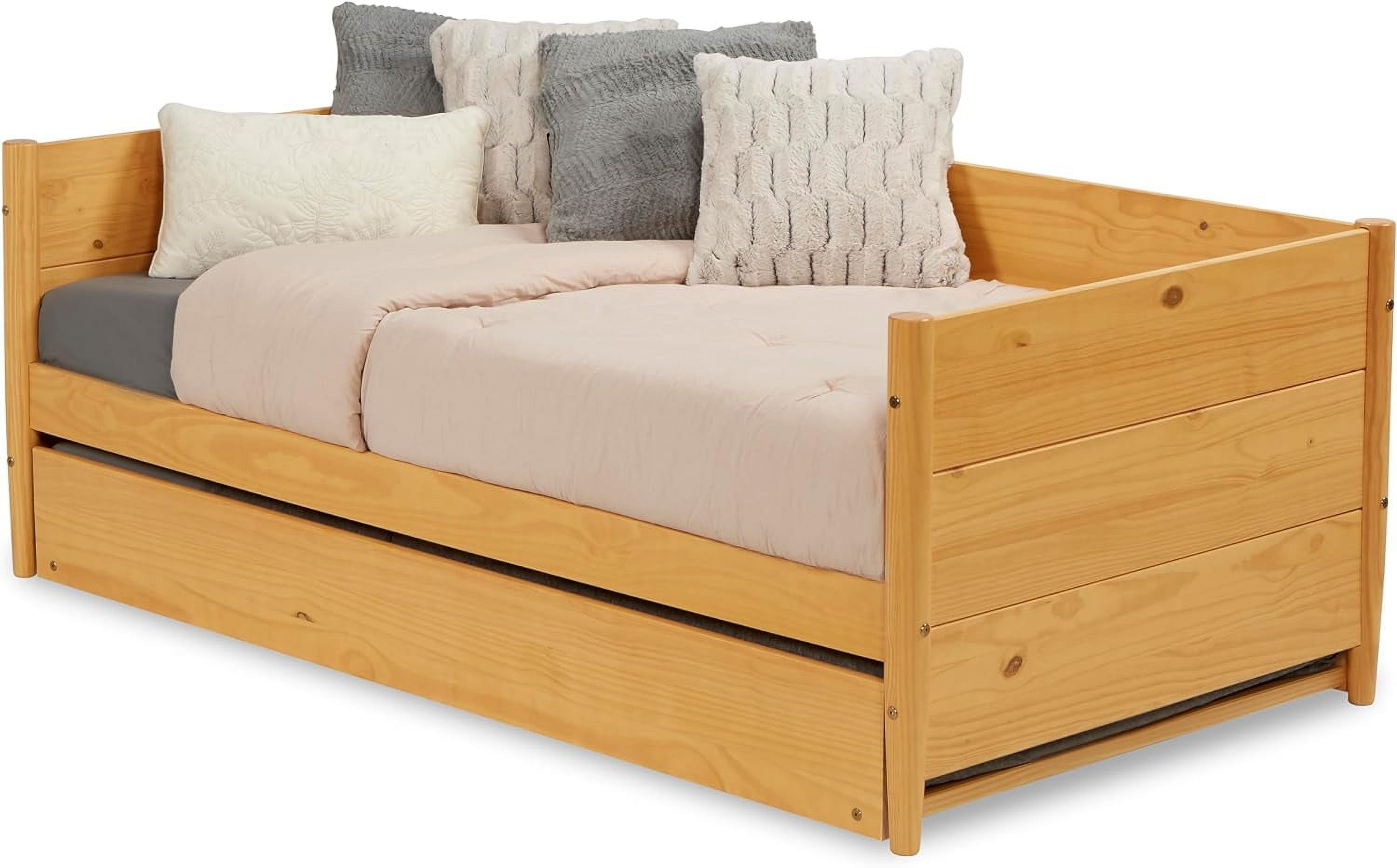 ACME Caryn Twin Wooden Mission Style Daybed in Antique Oak - Walmart.com