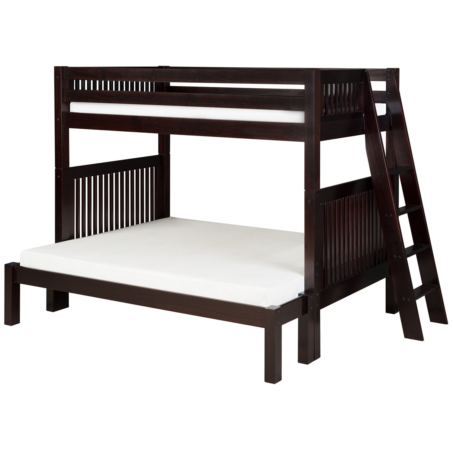 Camaflexi Twin over Full Bunk Bed - Mission Headboard - Lateral Angle ...