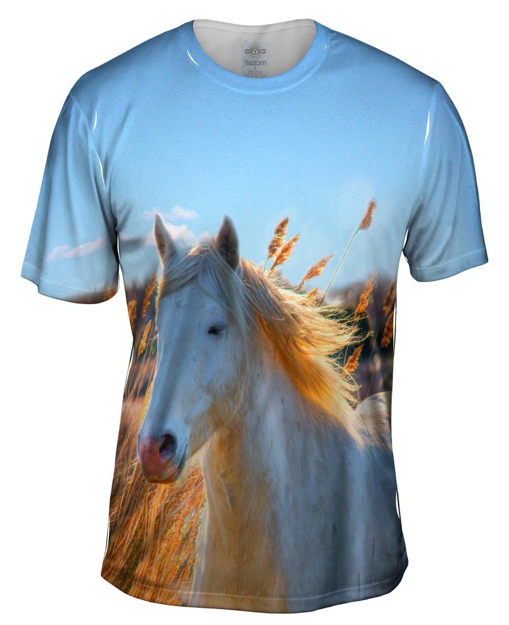 Camargue Horse Pasture Mens T-Shirt All Over Print - Walmart.com