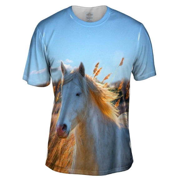 Camargue Horse Pasture Mens T-Shirt All Over Print - Walmart.com