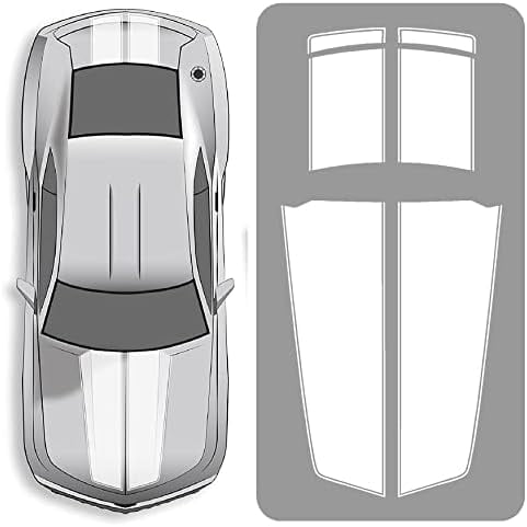 Camaro Rally Racing Stripes White Vinyl Sticker, Hood, Trunk, and ...