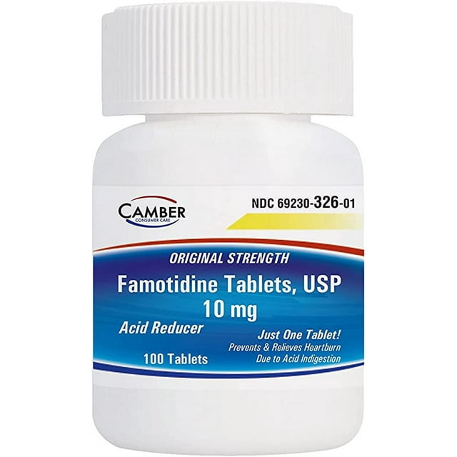 Camber Consumer Care Fast Acting Famotidine 10 mg Acid Relief Tablets ...