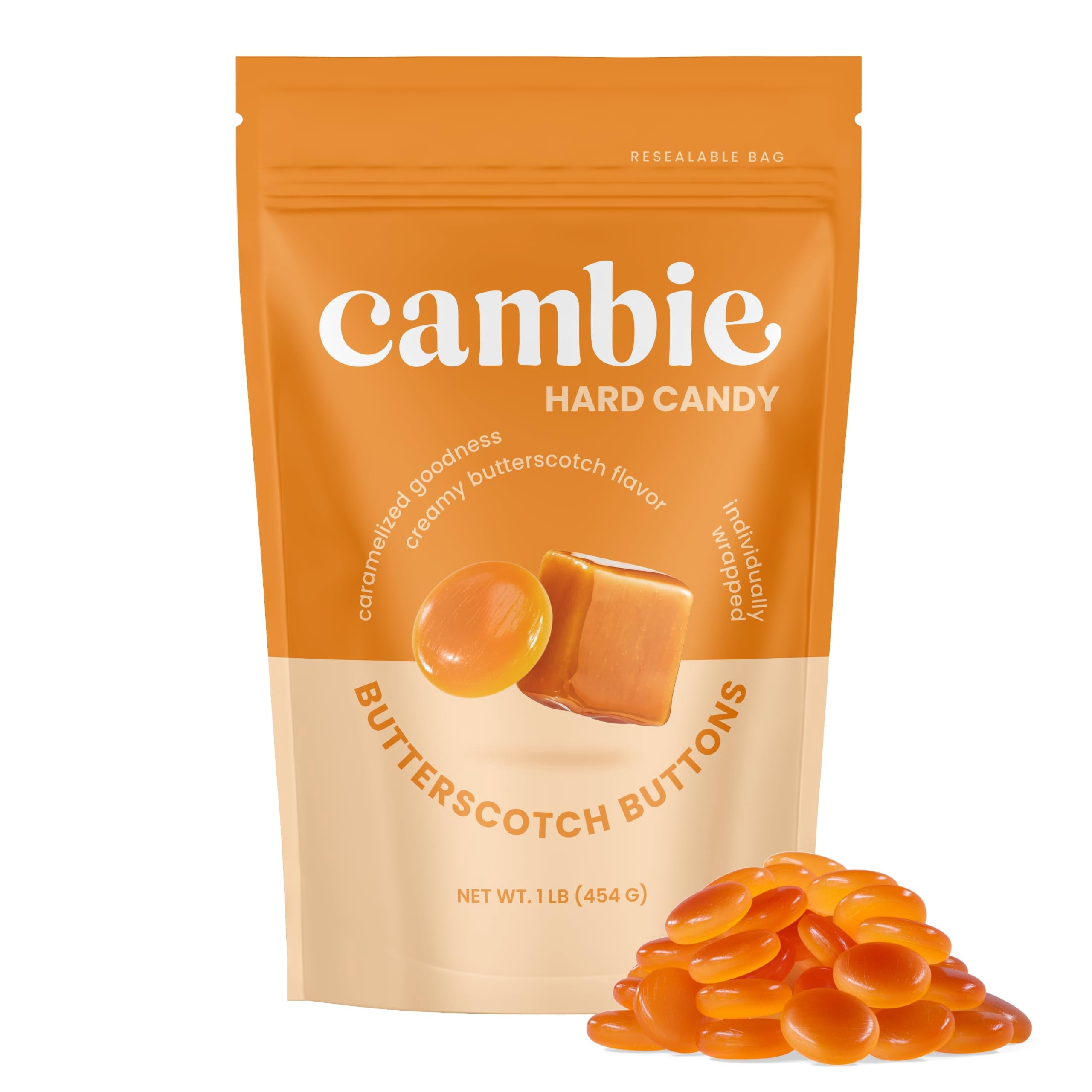 Cambie Smooth & Creamy Butterscotch HYZ01 Hard Candy, 1 Pound ...