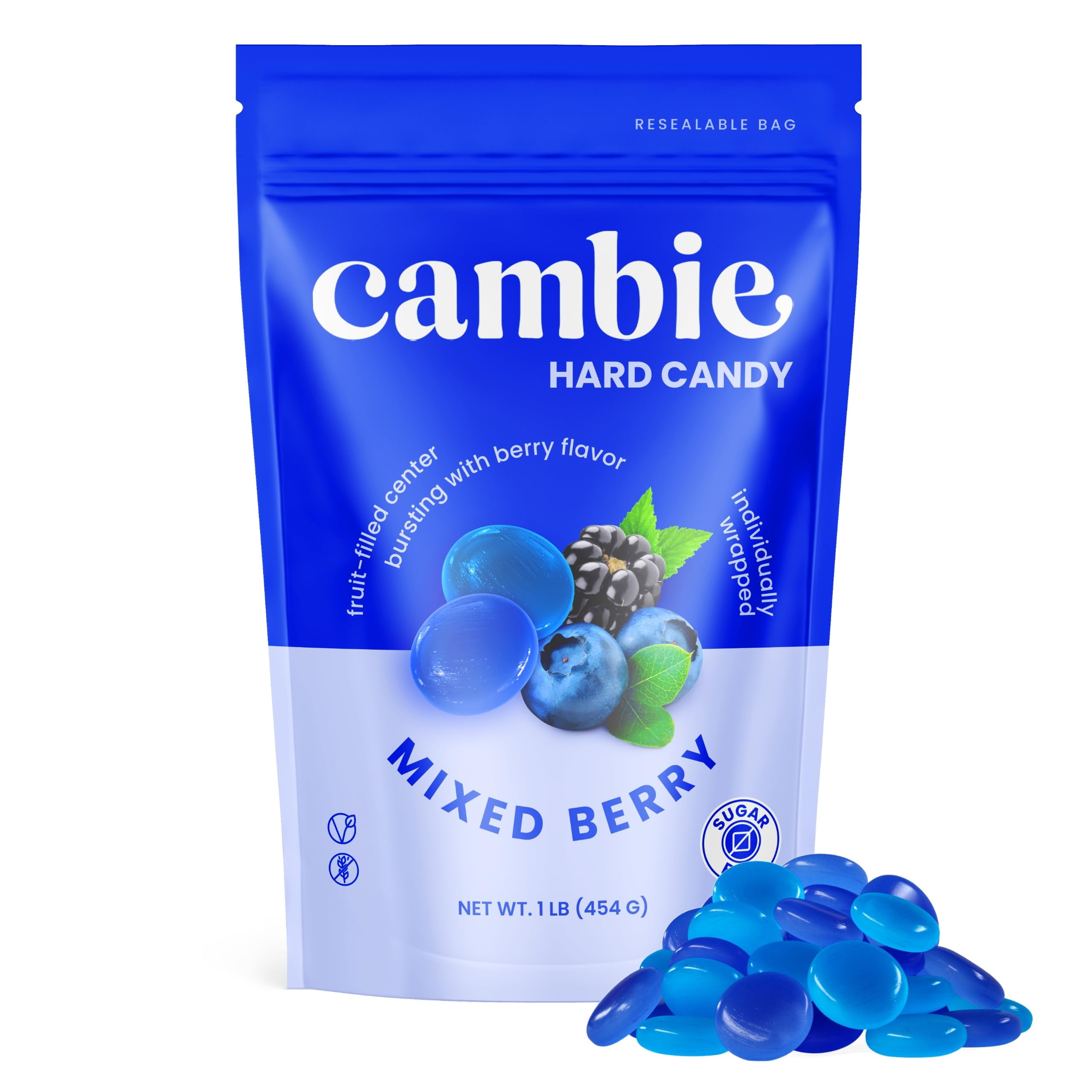 Cambie Sugar Free Mixed YYF14 Berry Hard Candy - 1 Pound of ...