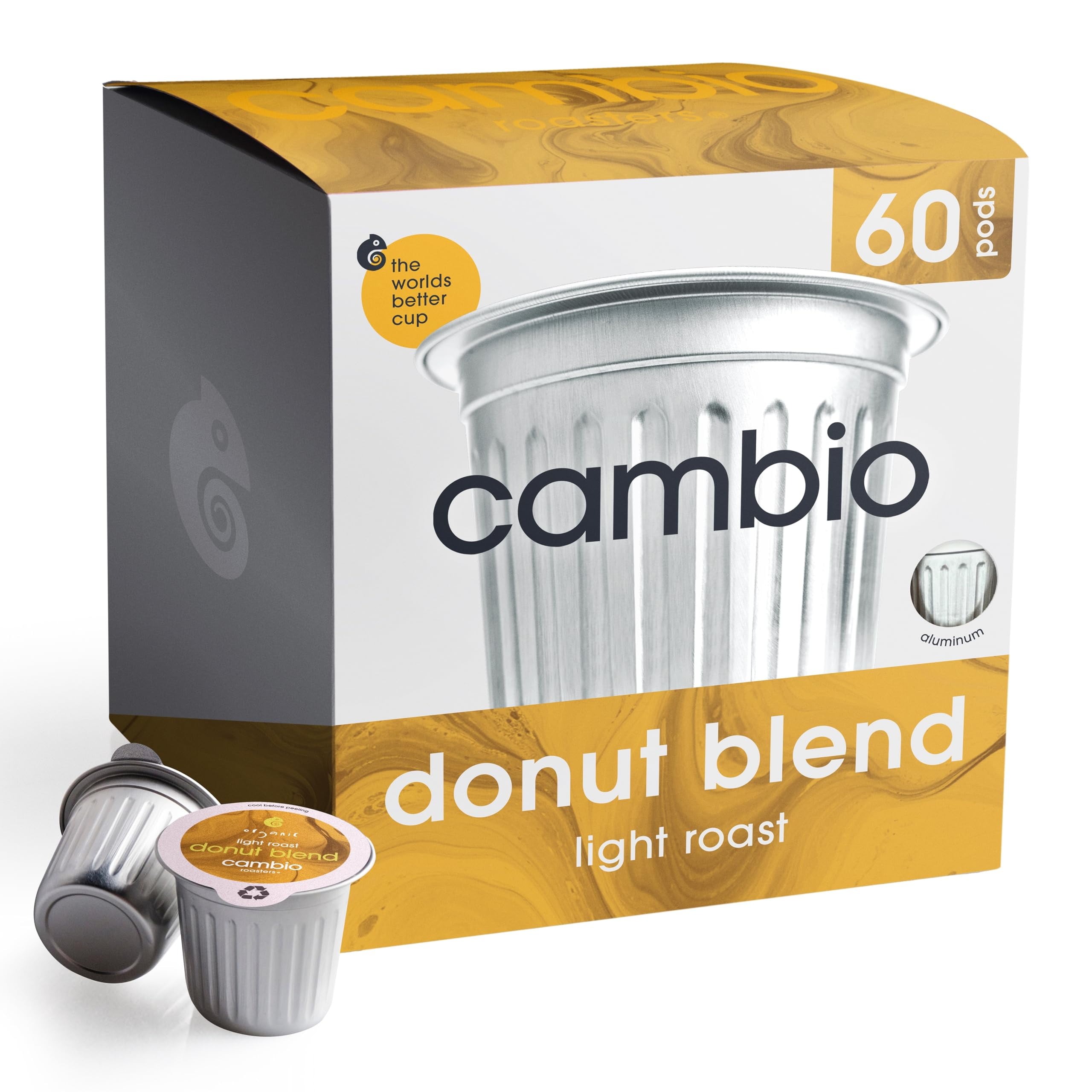 Cambio Roasters Organic Coffee Pods - Donut Blend Light Roast, The Only ...