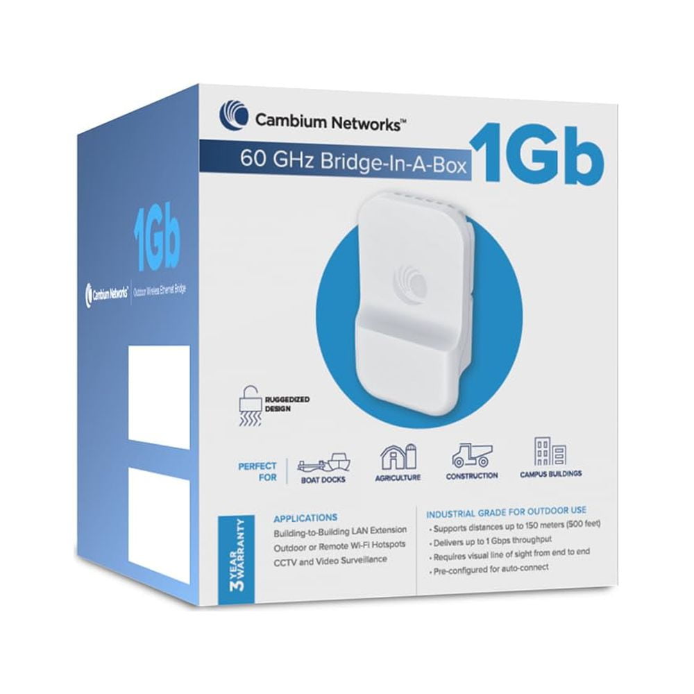 Cambium Networks C600510C001A [cn] - 60ghz Bridge In A Box 1gb With Us ...