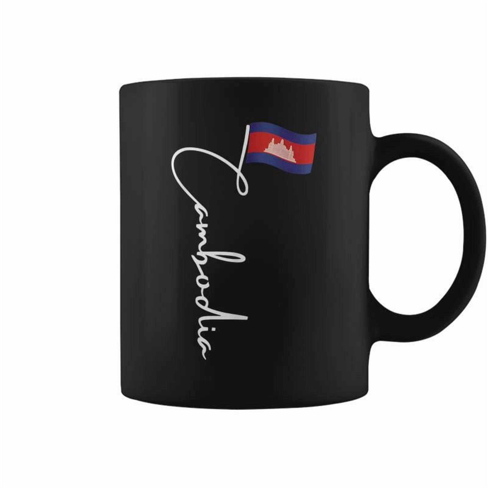 Cambodia Angkor Wat Cambodia Flag Cambodian Coffee Mugs - Walmart.com