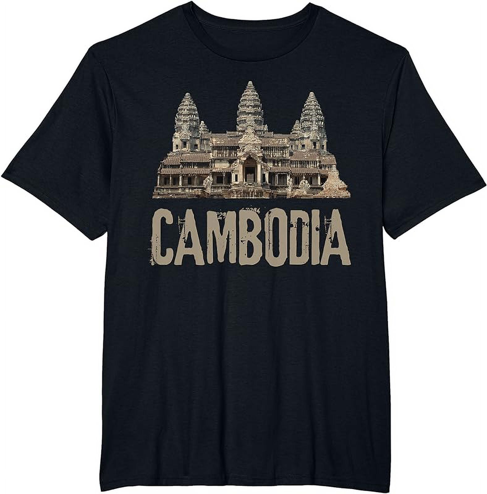 Cambodia Angkor Wat Khmer Historical Temple T-Shirt - Walmart.com