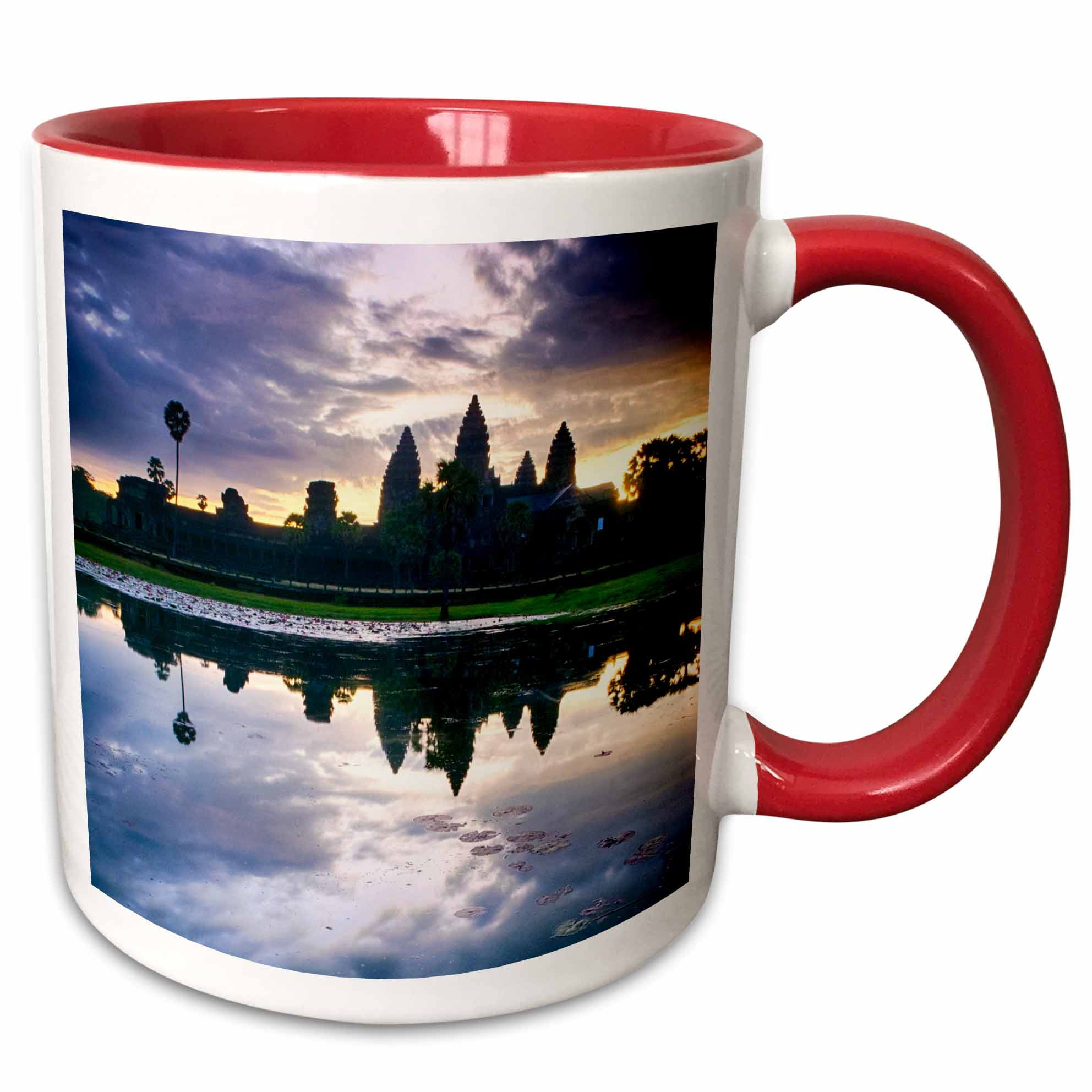 3drose, Cambodia, Angkor Wat, Siem Reap, Sunrise Reflections at Angkor ...