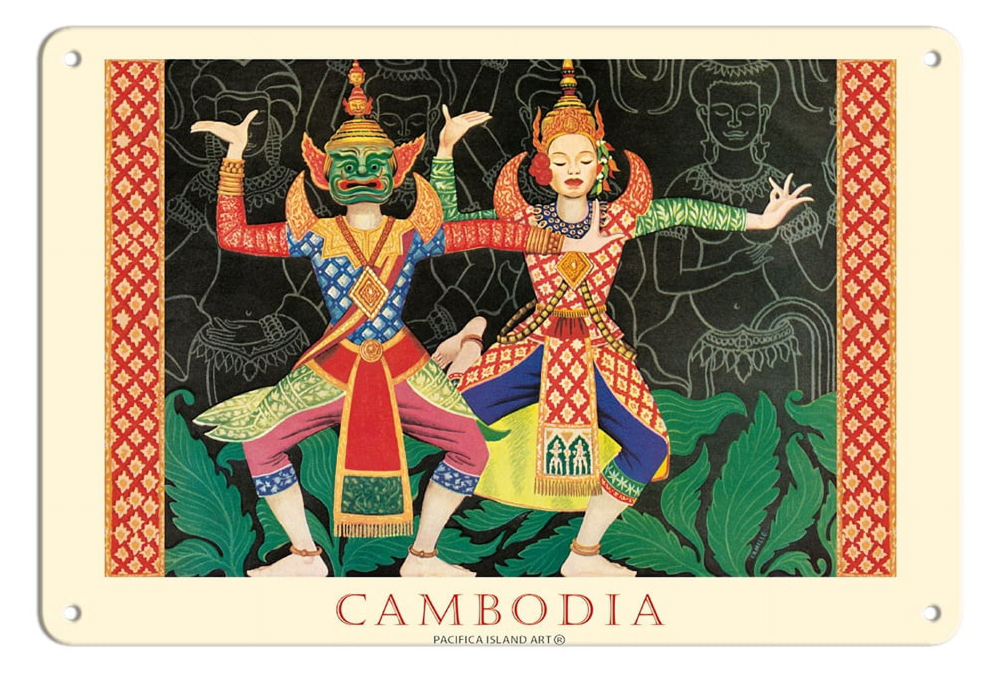 Cambodia - Modern Cambodian Dancers - Ancient Temple of Angkor Wat ...