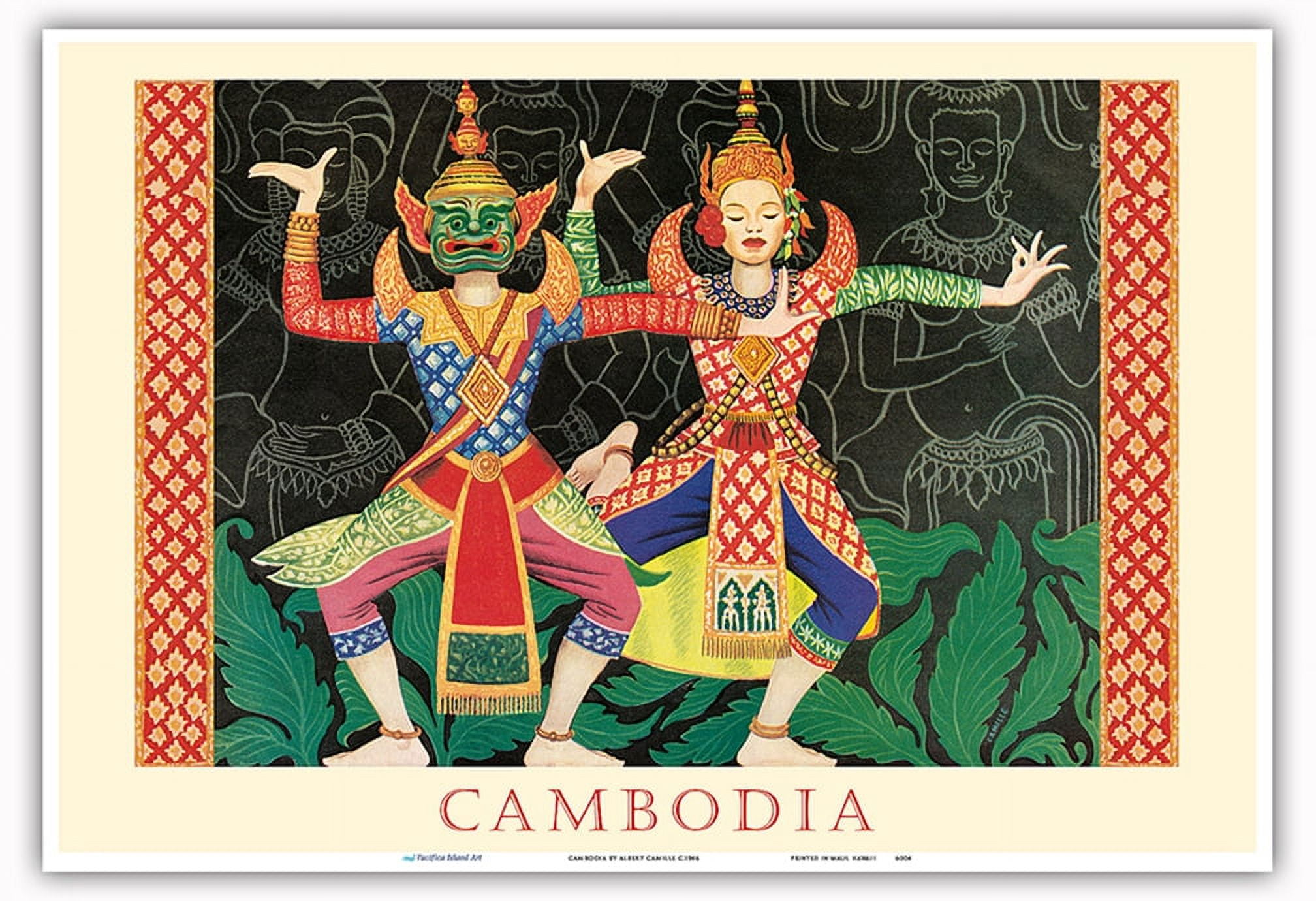 Cambodia - Modern Cambodian Dancers - Ancient Temple of Angkor Wat ...