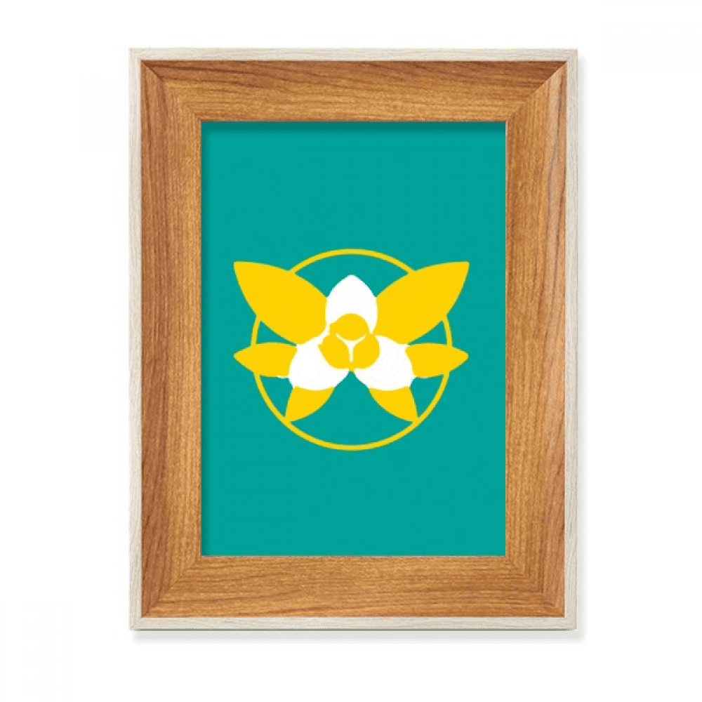 Cambodia National Flower Tourism Culture Desktop Wooden Photo Frame ...
