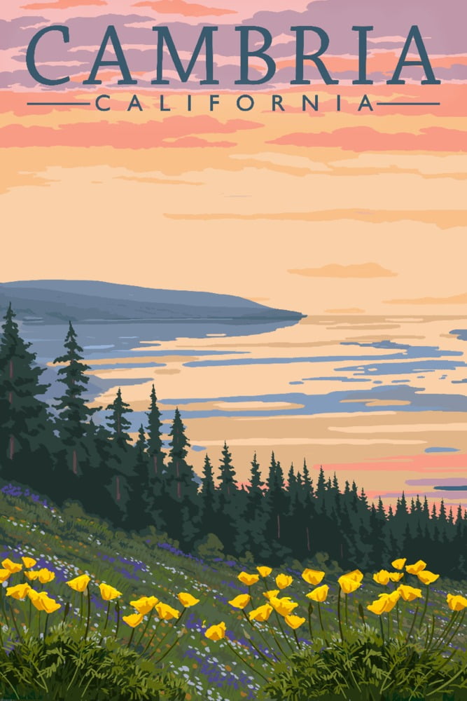 Cambria, California, Spring Flowers, Poppies (12x18 Wall Art Poster ...