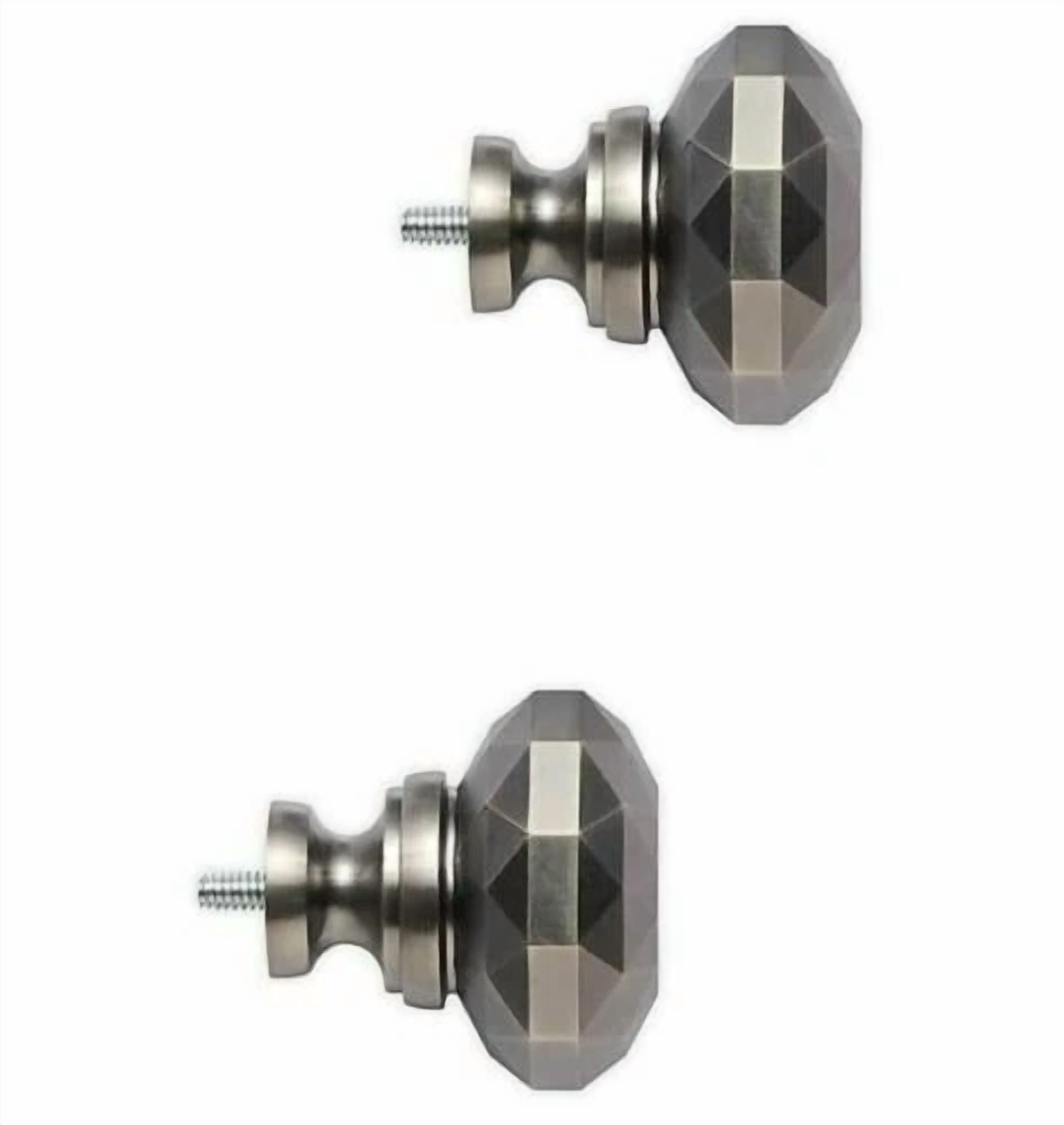 Cambria Classic Finials Soleil In Graphite (Set Of 2), New - Walmart.com