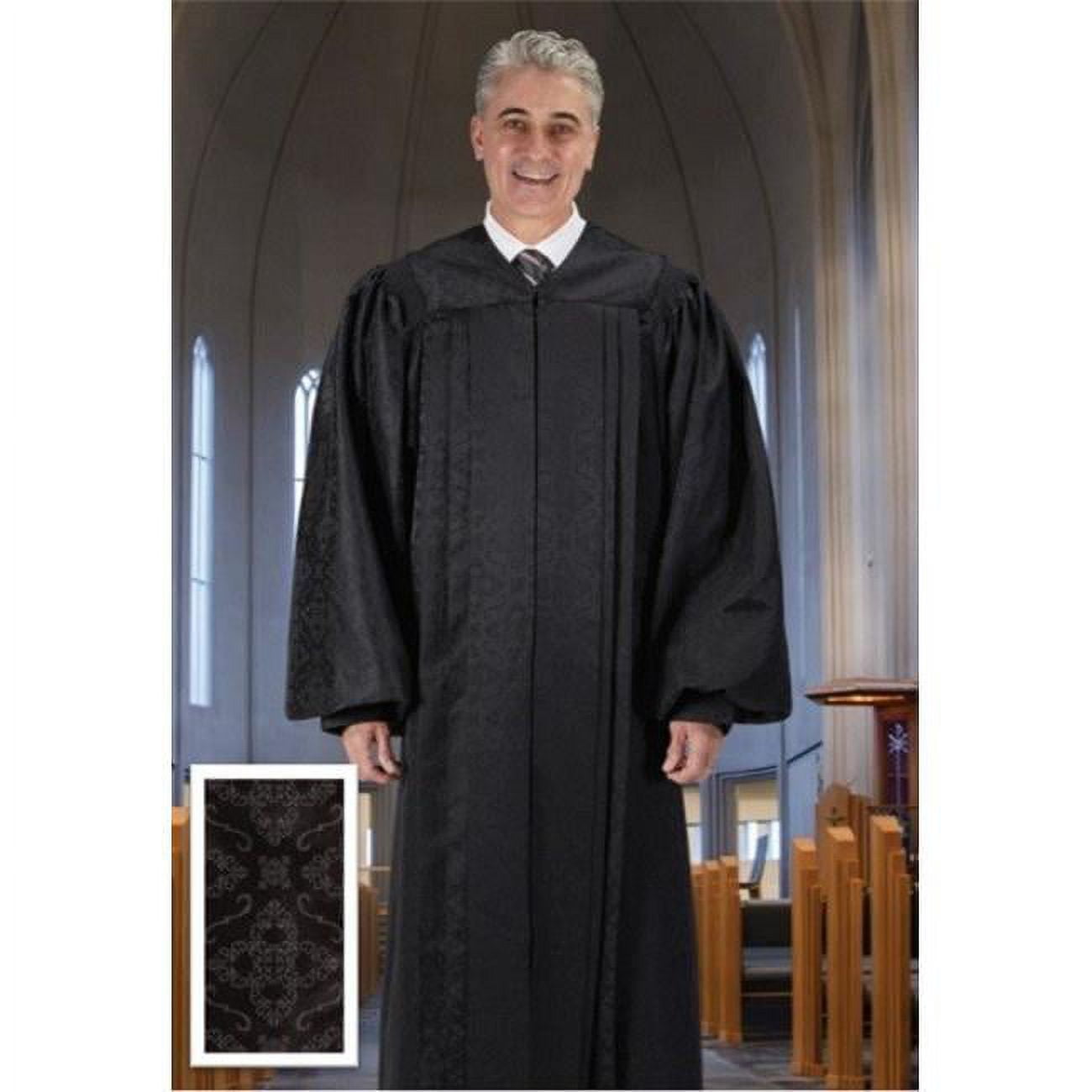Cambridge 149362 Plain Classic Jacquard Pulpit Robe, Black - 55 in ...