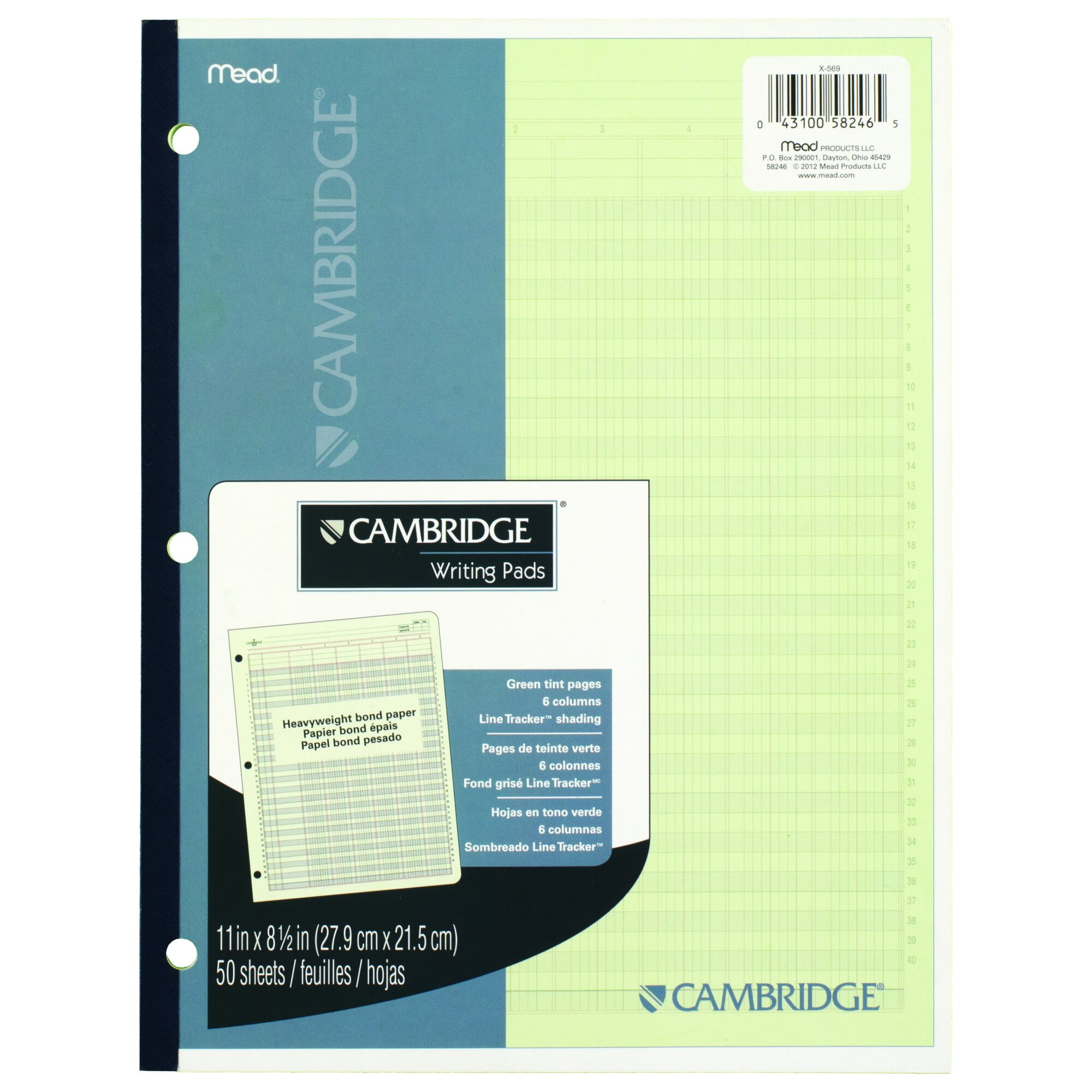 Cambridge 6-Column Analysis Pad - Memo Book-Notepad - Walmart.com