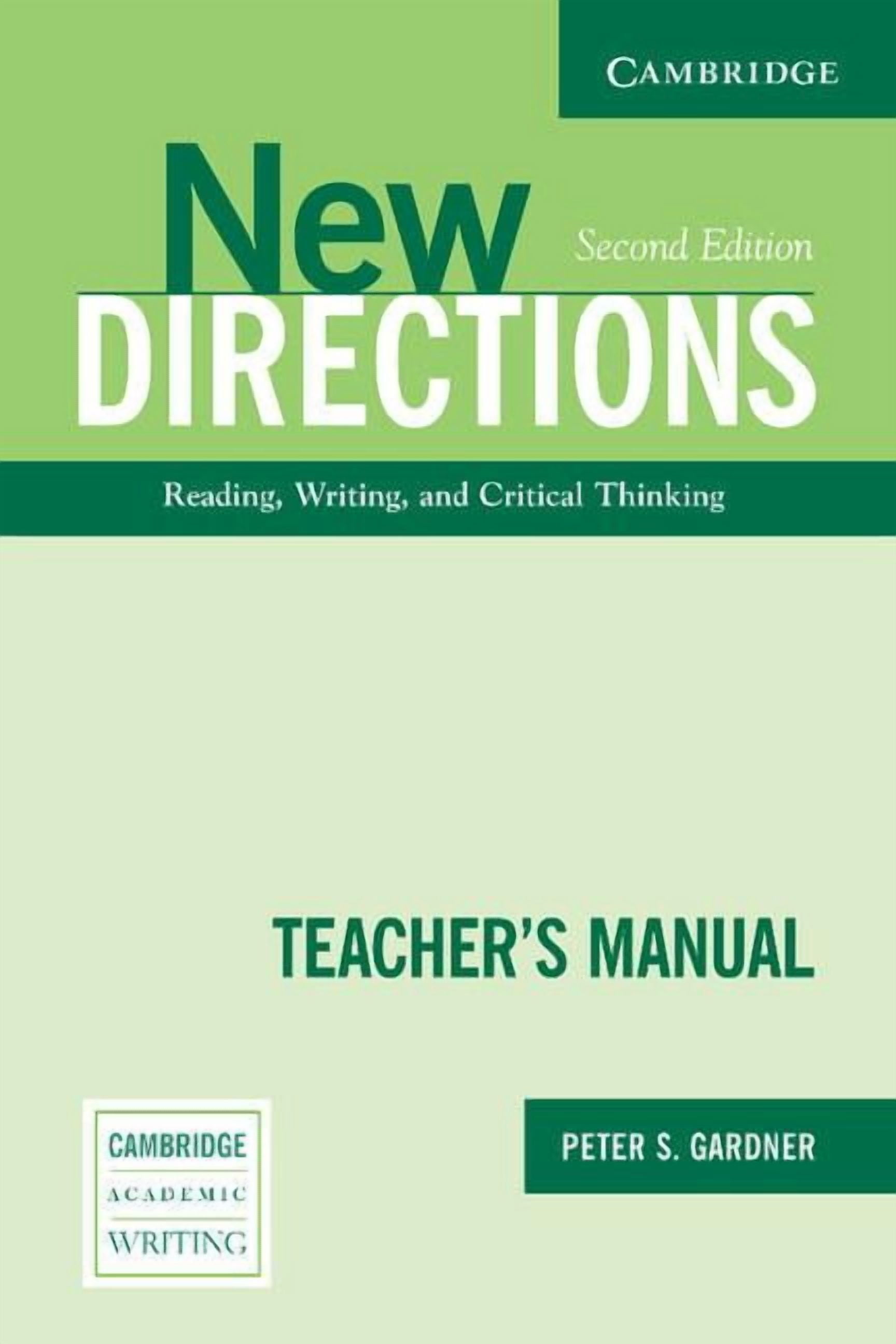 Cambridge Academic Writing Collection New Directions Teacher's Manual ...
