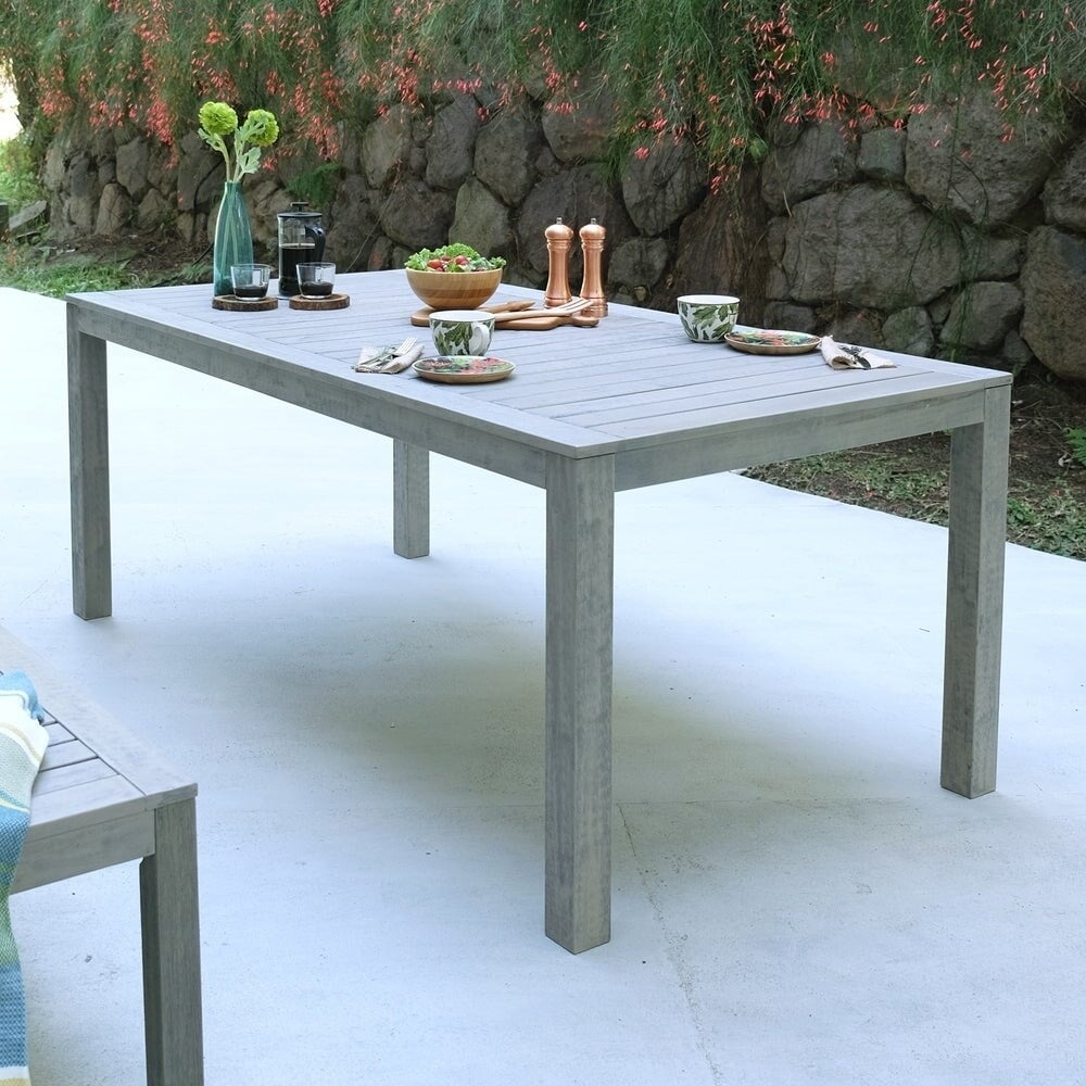 Cambridge Casual Surfside Outdoor Rectangular Dining Table Weathered ...