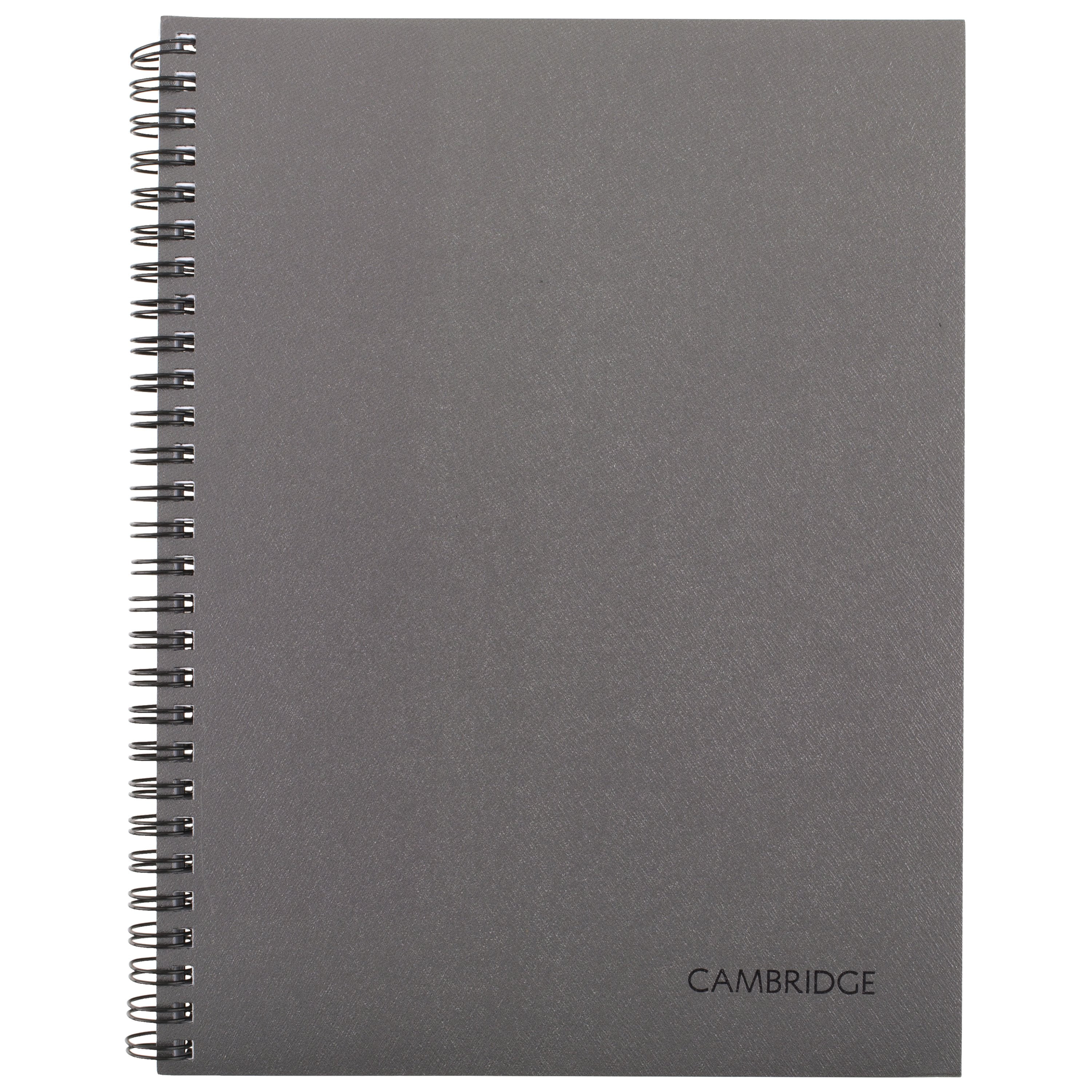 Cambridge Limited Metallic Business Notebook, 6.5" x 8.25", Gunmetal ...