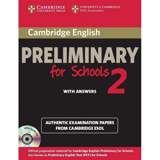 Cambridge English Preliminary for Schools 2 Self-study Pk + Student's ...