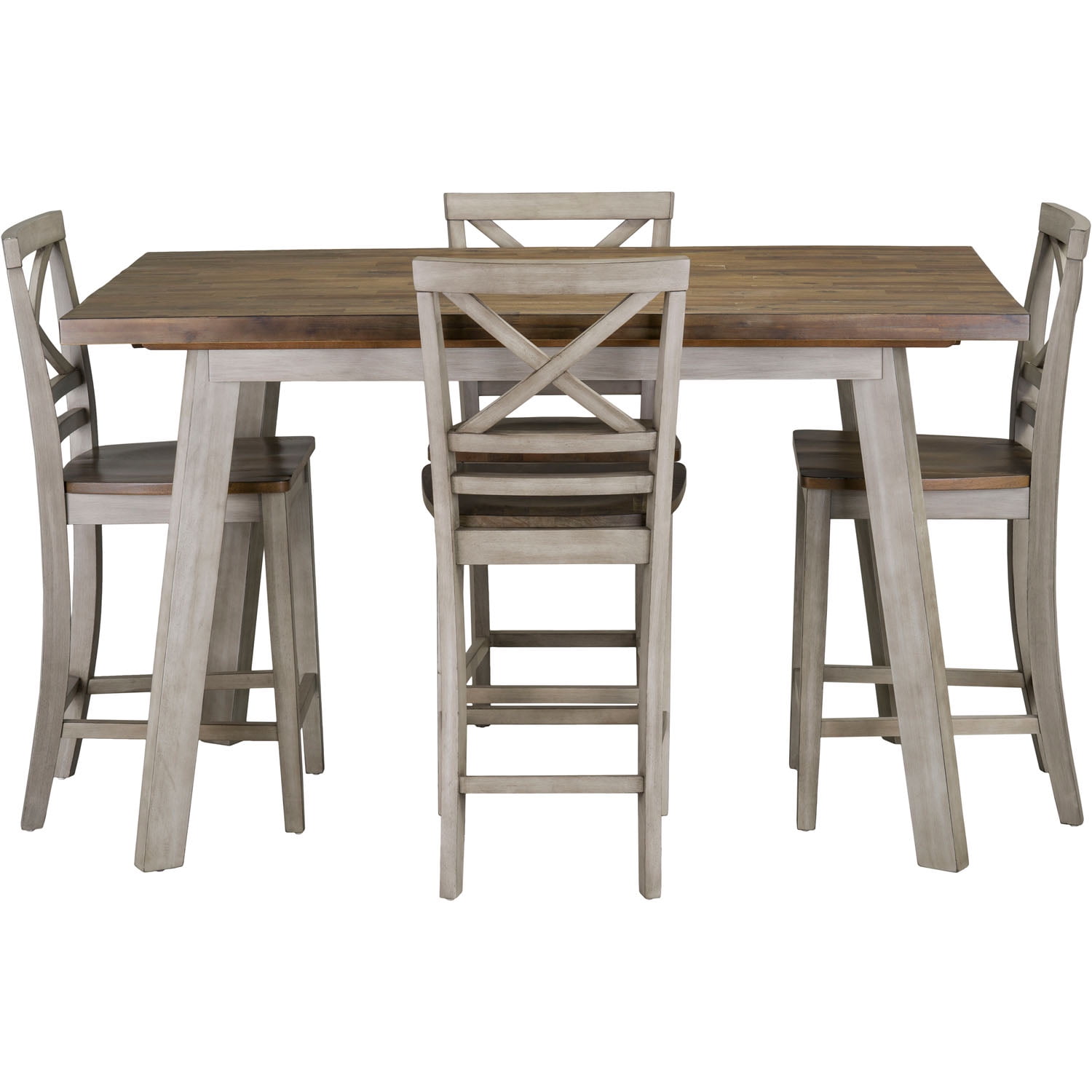 Cambridge Garden Grove 5-Piece Counter-Height Wood Dining Set - Walmart.com