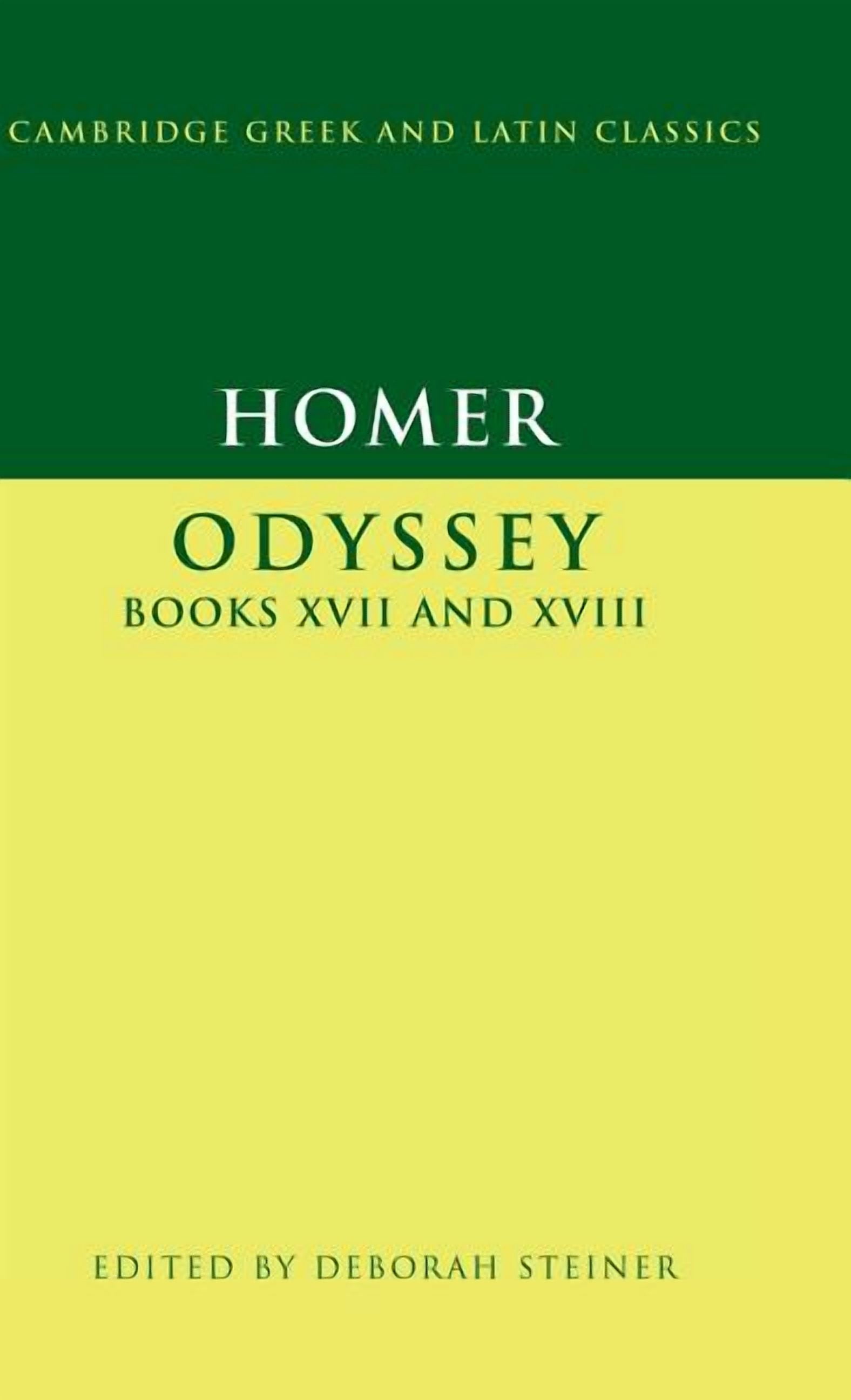 Cambridge Greek and Latin Classics Homer: Odyssey Books XVII-XVIII ...