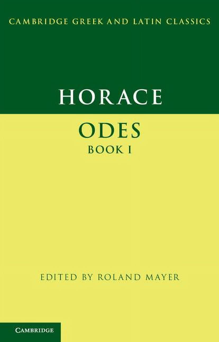 Cambridge Greek and Latin Classics Horace: Odes Book I, (Paperback ...