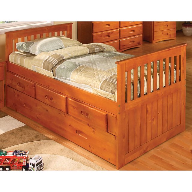 Cambridge Hillcrest Kids' Trundle Storage Bed, Multiple Finishes ...