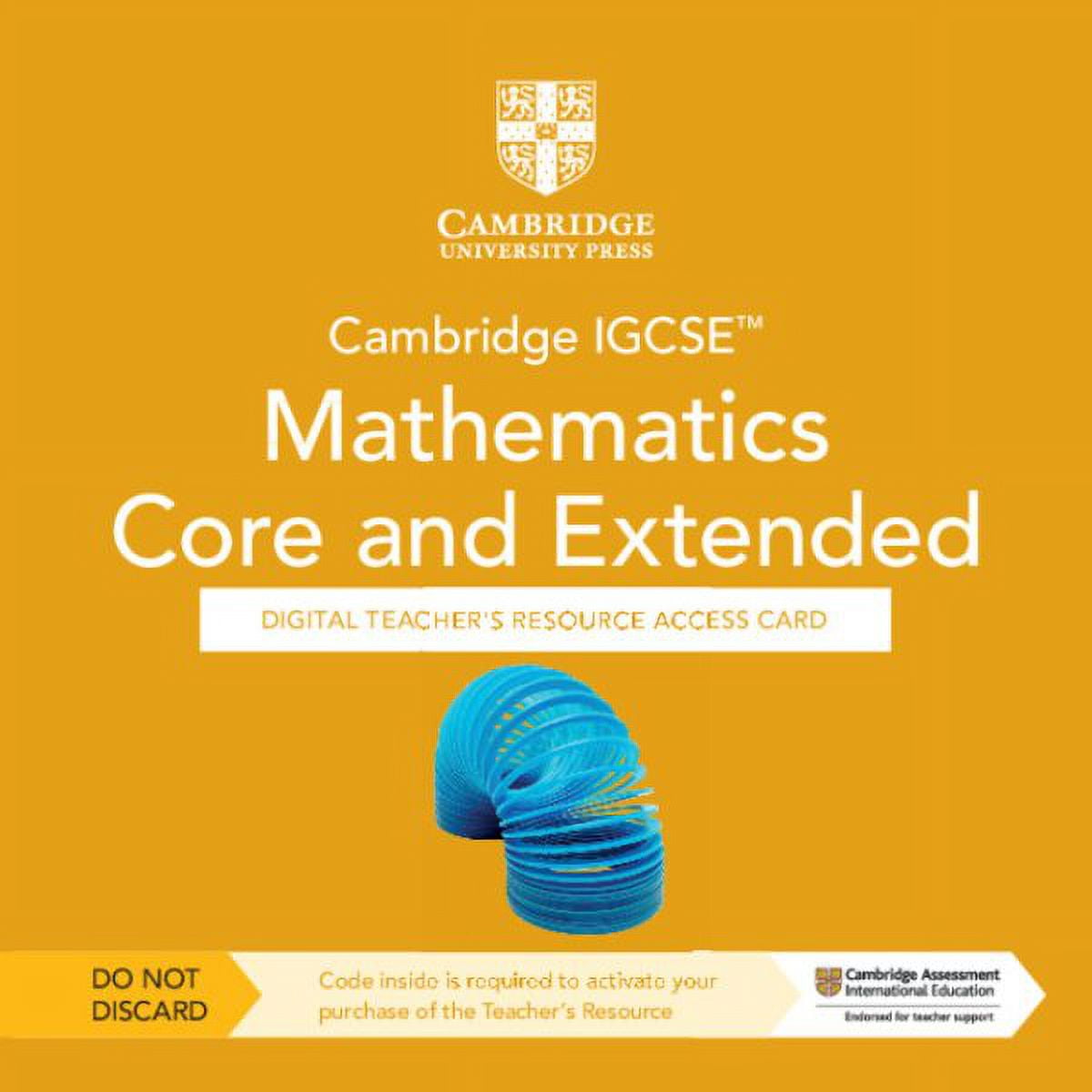 Cambridge IGCSE" Mathematics Core and Extended Digital Teacher's ...