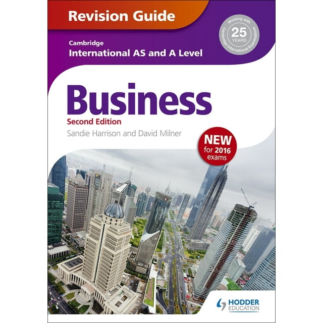 Cambridge International As/a Level Business Revision Guide 2 - Walmart.com