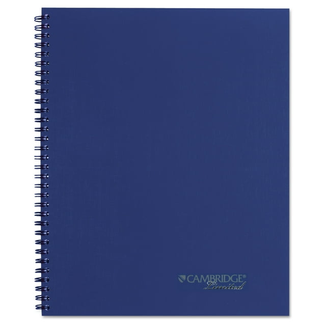 Cambridge Side Bound Guided Business Notebook, 9 1/2 X 7 1/4, Navy Blue ... Cambridge Side Bound Guided Business Notebook, 9 1/2 X 7 1/4, Navy Blue ...