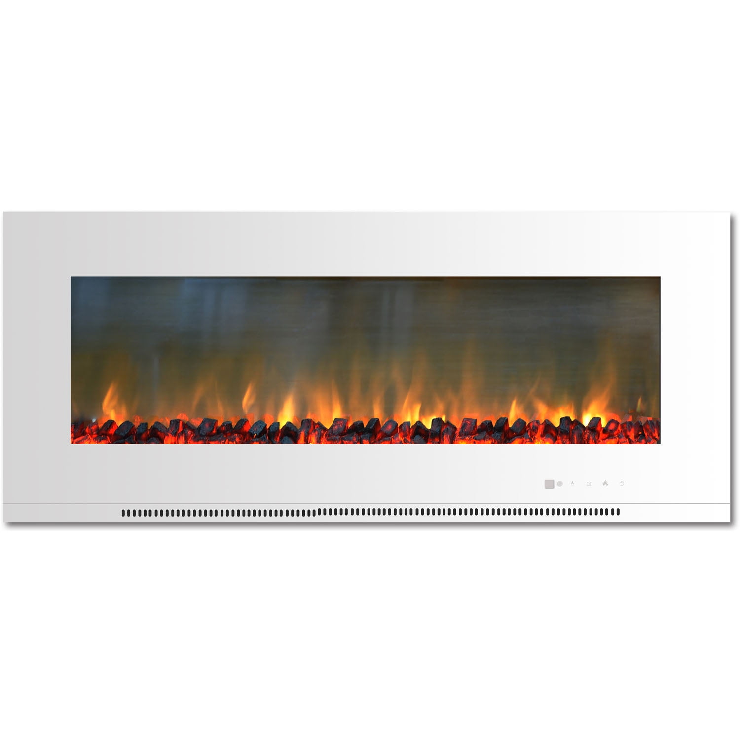 Cambridge Metropolitan 56" Wall-Mount Electric Fireplace Heater in ...