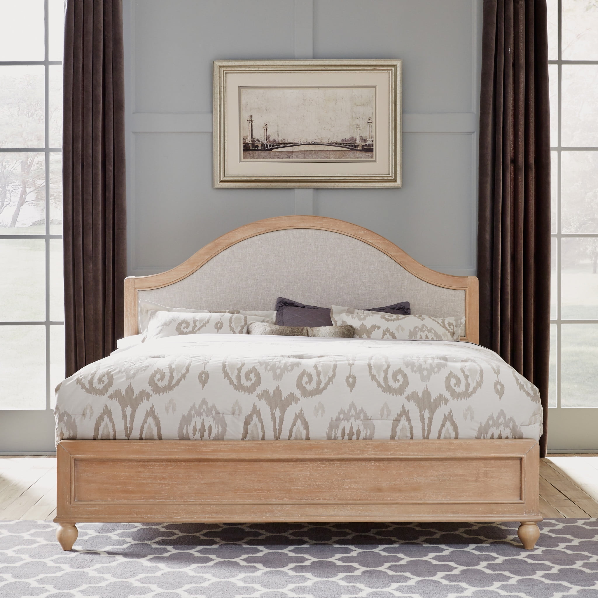 Cambridge Off-White King Bed - Walmart.com