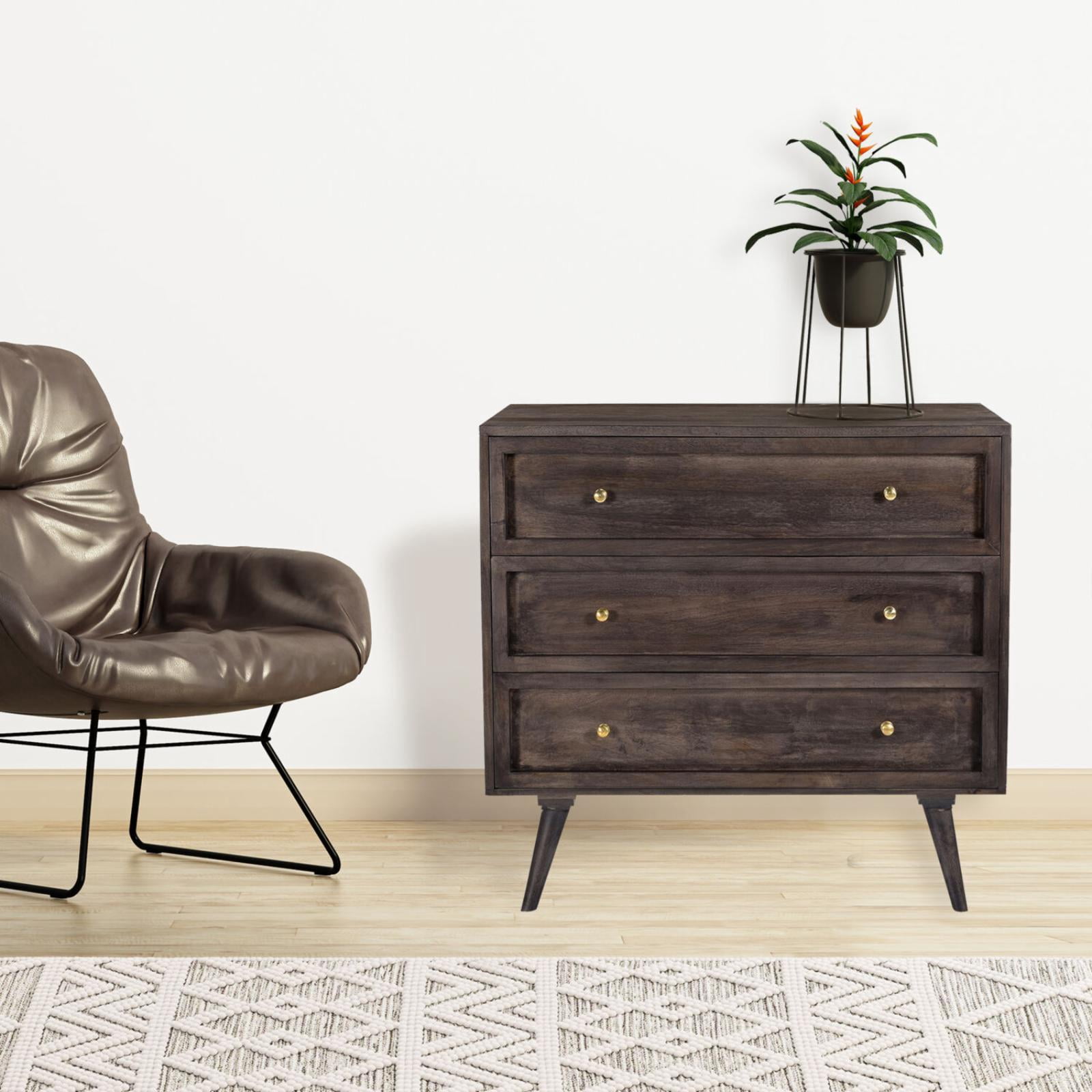 Cambridge Parkview 3-Drawer Mango Wood Chest - Walmart.com