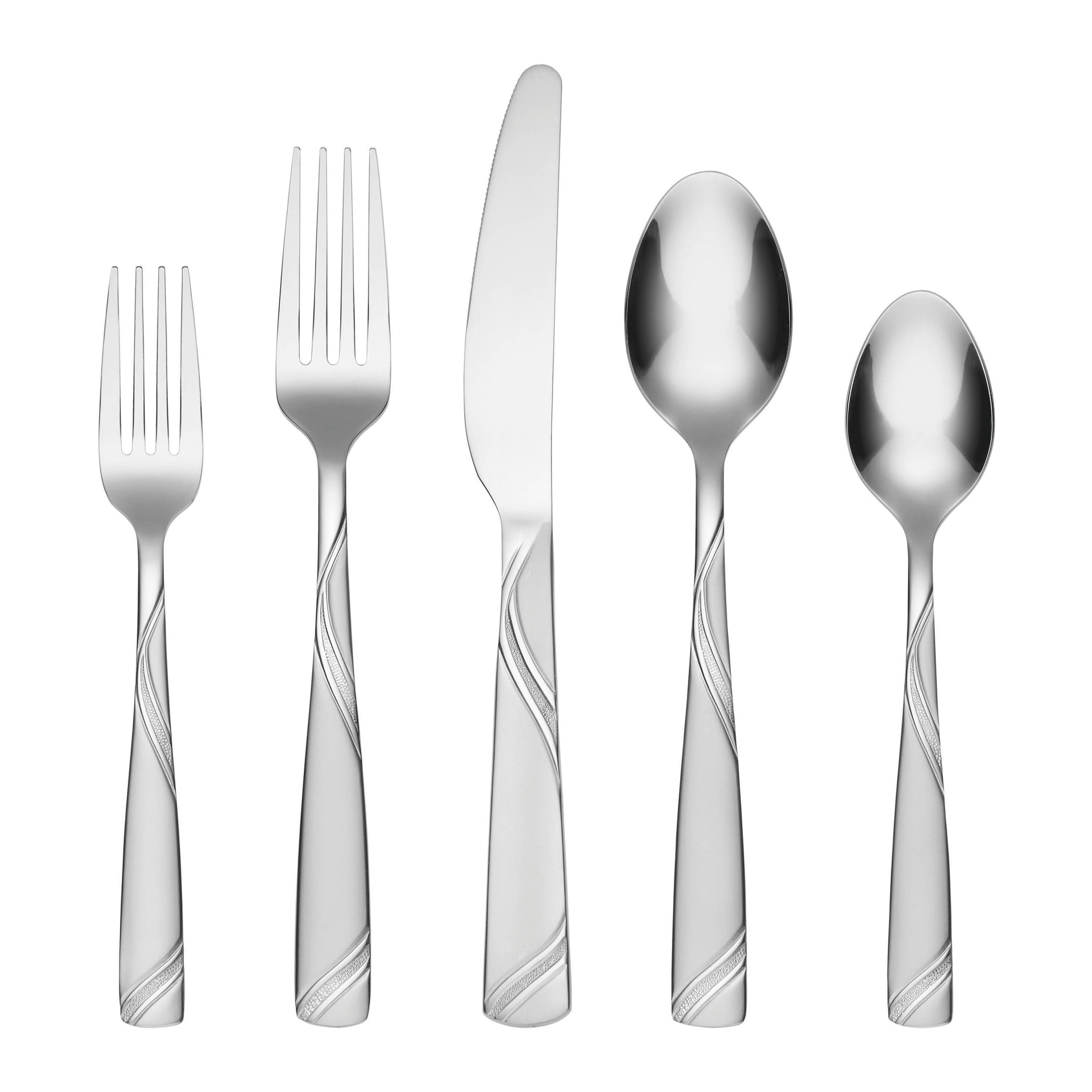 Cambridge Silversmith 40pc Tabitha Sane Flatware Set with Buffet ...