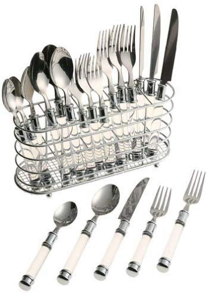 Cambridge Silversmiths Duplex 20-pc. Flatware Set with Chrome Flatware ...