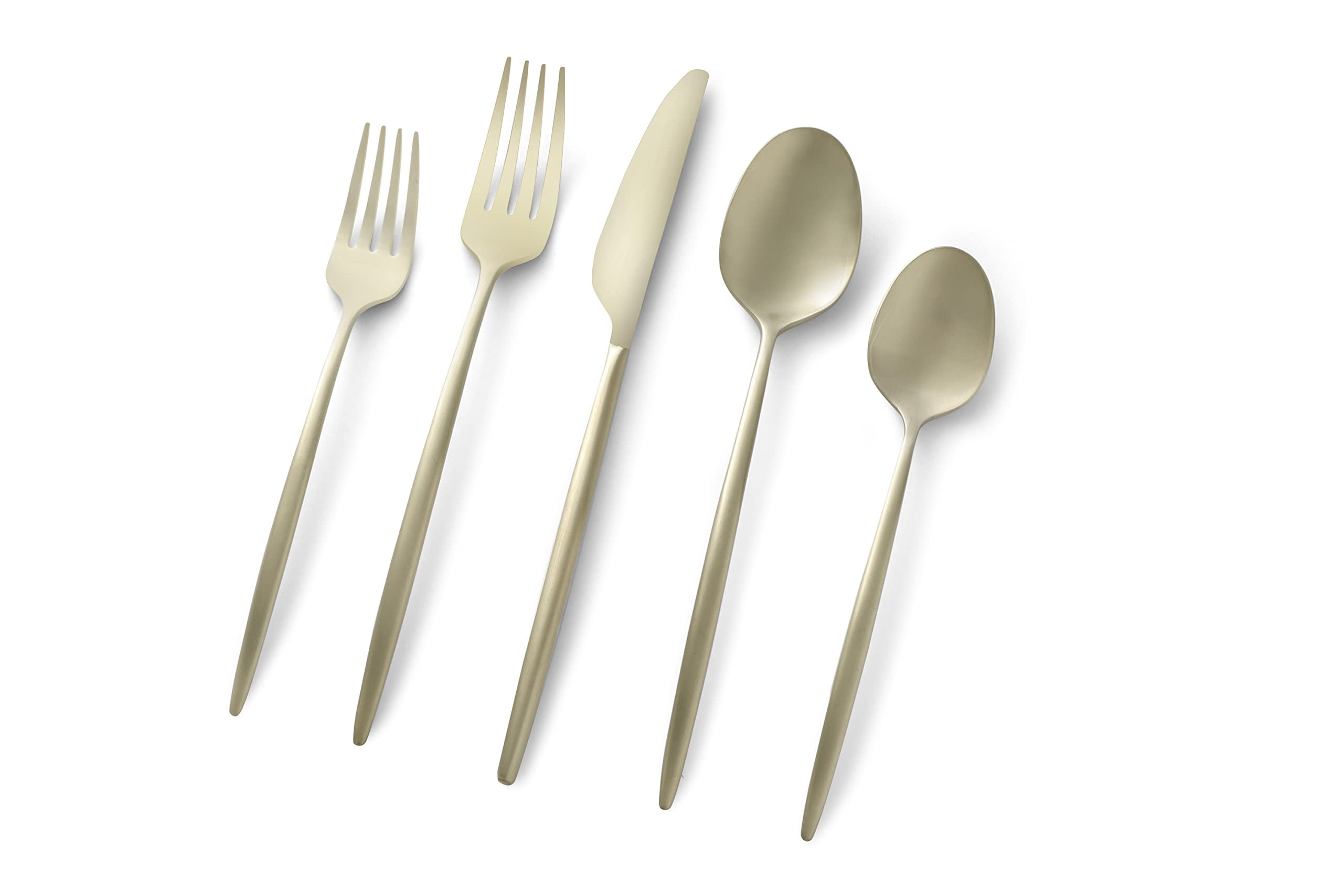 Cambridge Silversmiths Gaze Champagne Satin 20 Piece Flatware Set ...