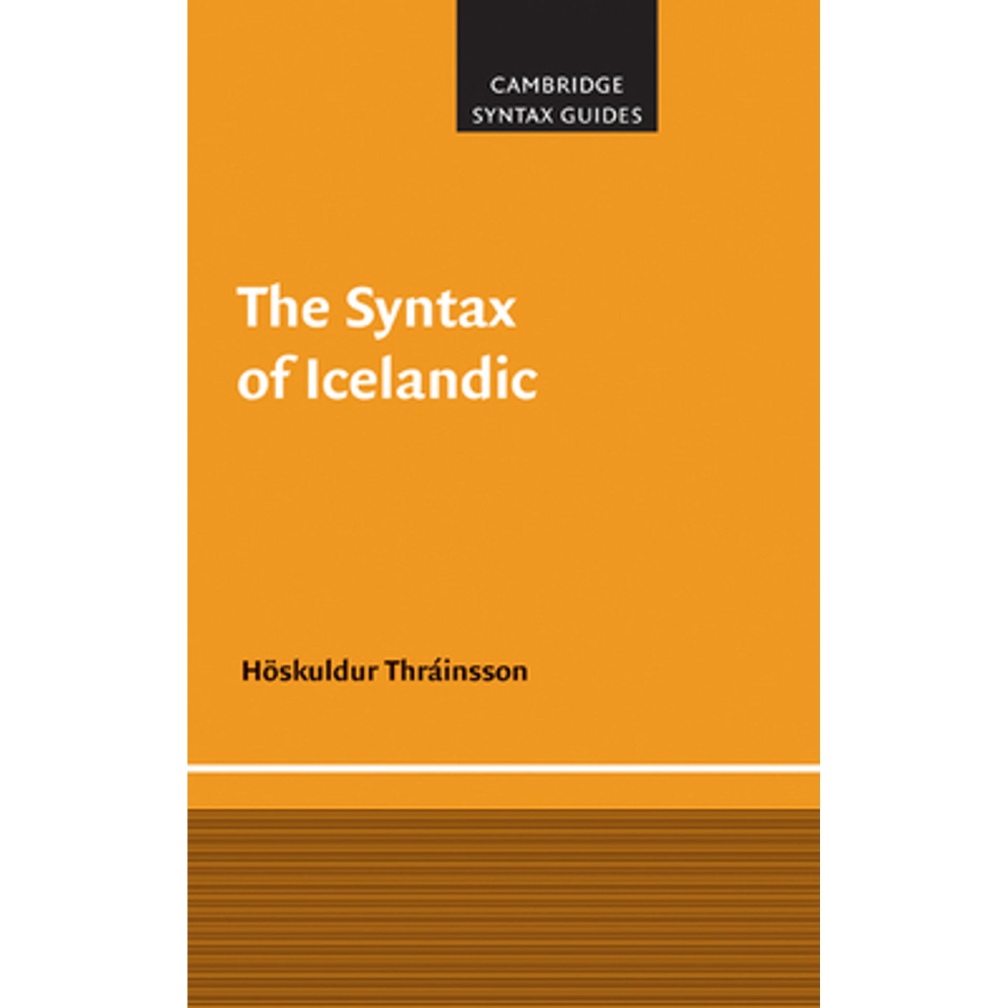 Pre-Owned Cambridge Syntax Guides The Syntax of Icelandic, (Hardcover ...
