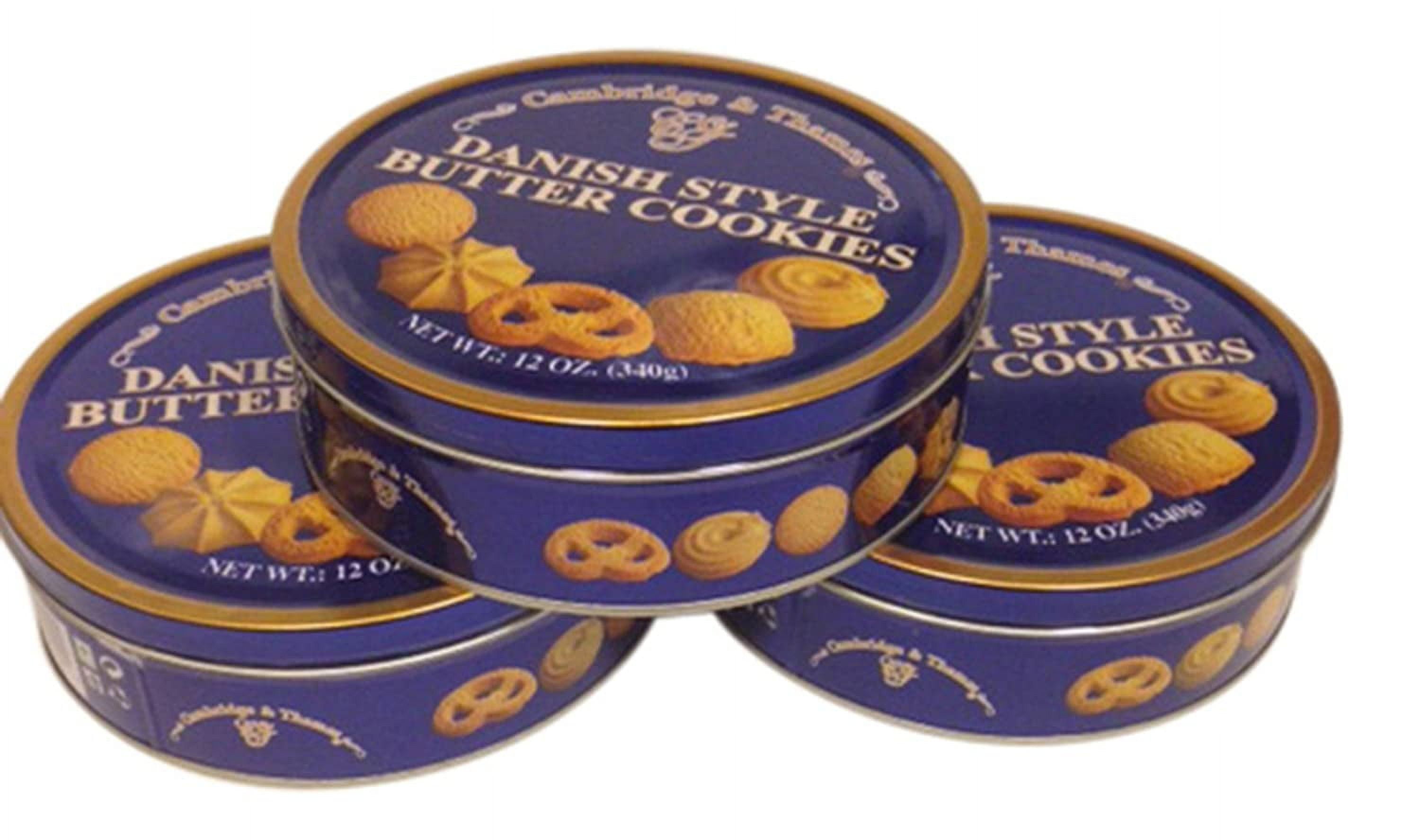 Cambridge & Thames Danish Style Butter Cookies 12 oz Tin - 3 Pack ...