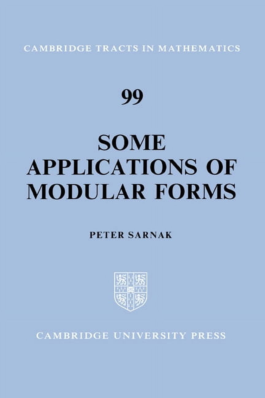 Cambridge Tracts in Mathematics Some Applications of Modular Forms ...