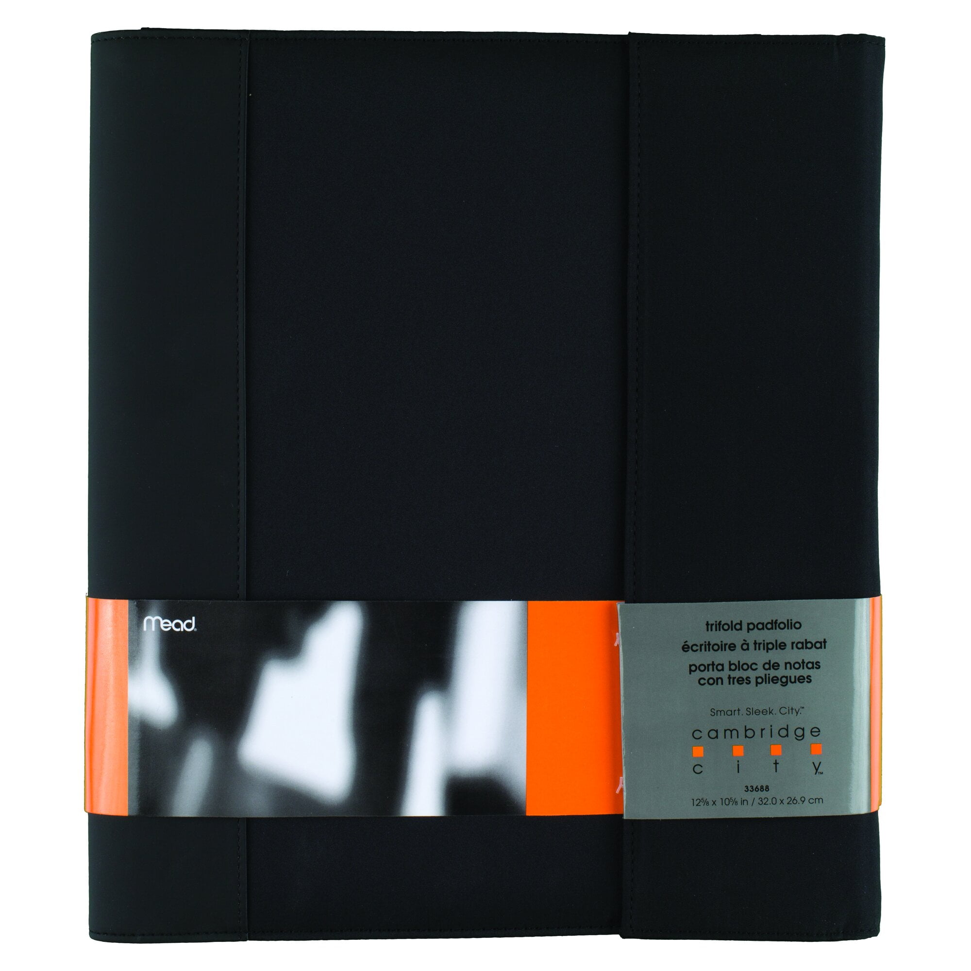 Cambridge Tri-Fold Padfolio Black - Padfolios - Walmart.com