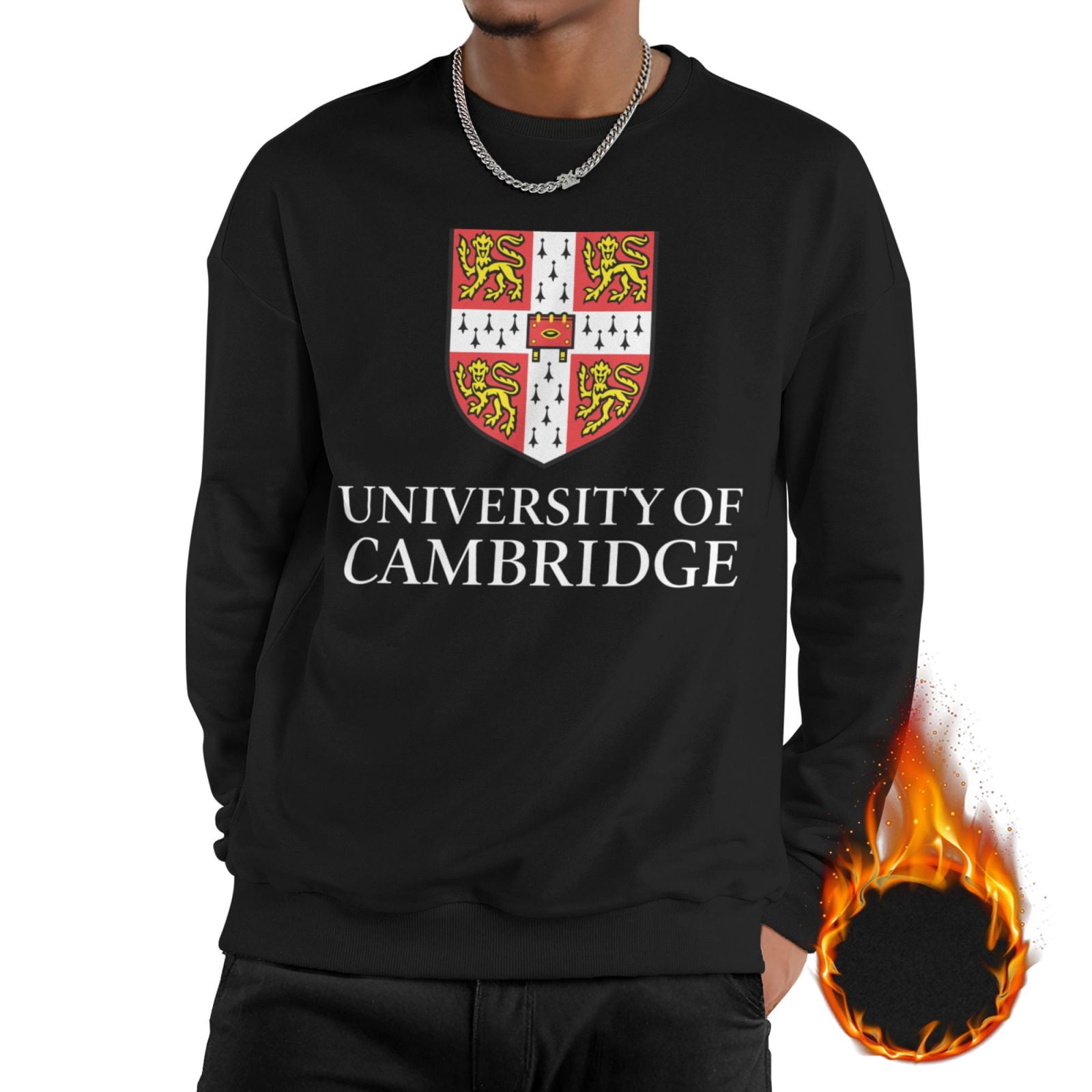 Cambridge University Sweatshirts for Men Crewneck Long Sleeve Shirts ...