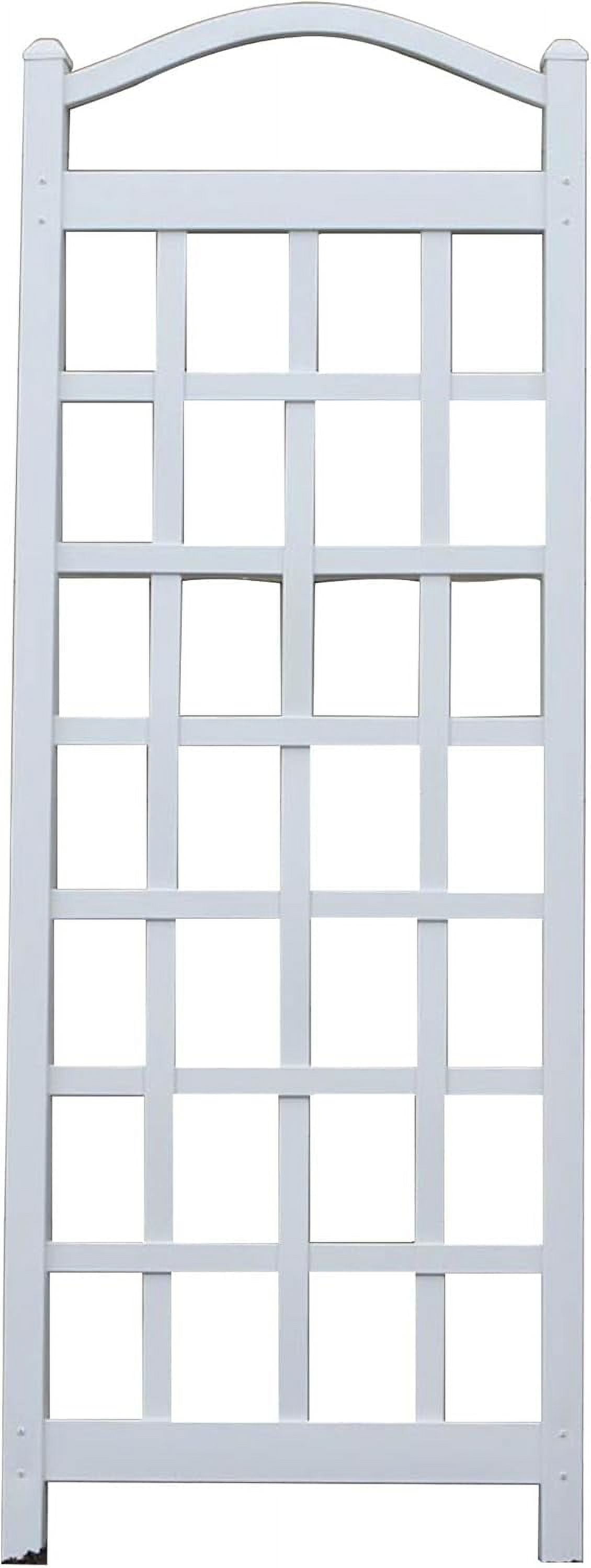 Cambridge Vinyl Trellis, Outdoor Plant Support Frame, 28" x 76", White ...