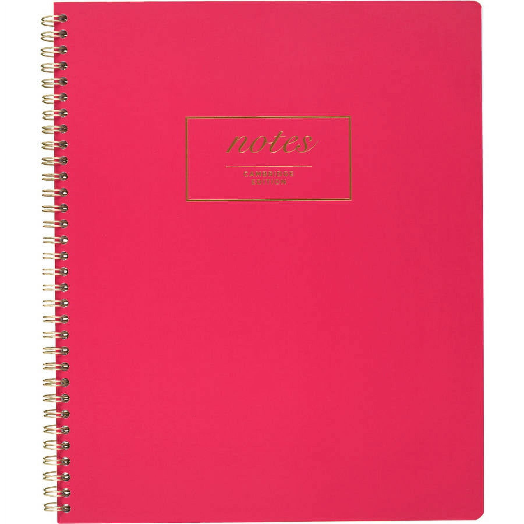 Fashion Twinwire Business Notebook, 11 x 9, Pink, 80 Sheets 49552 ...