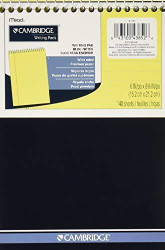 Cambridge Writing Pads 140 Sheet 6"x9" - Walmart.com