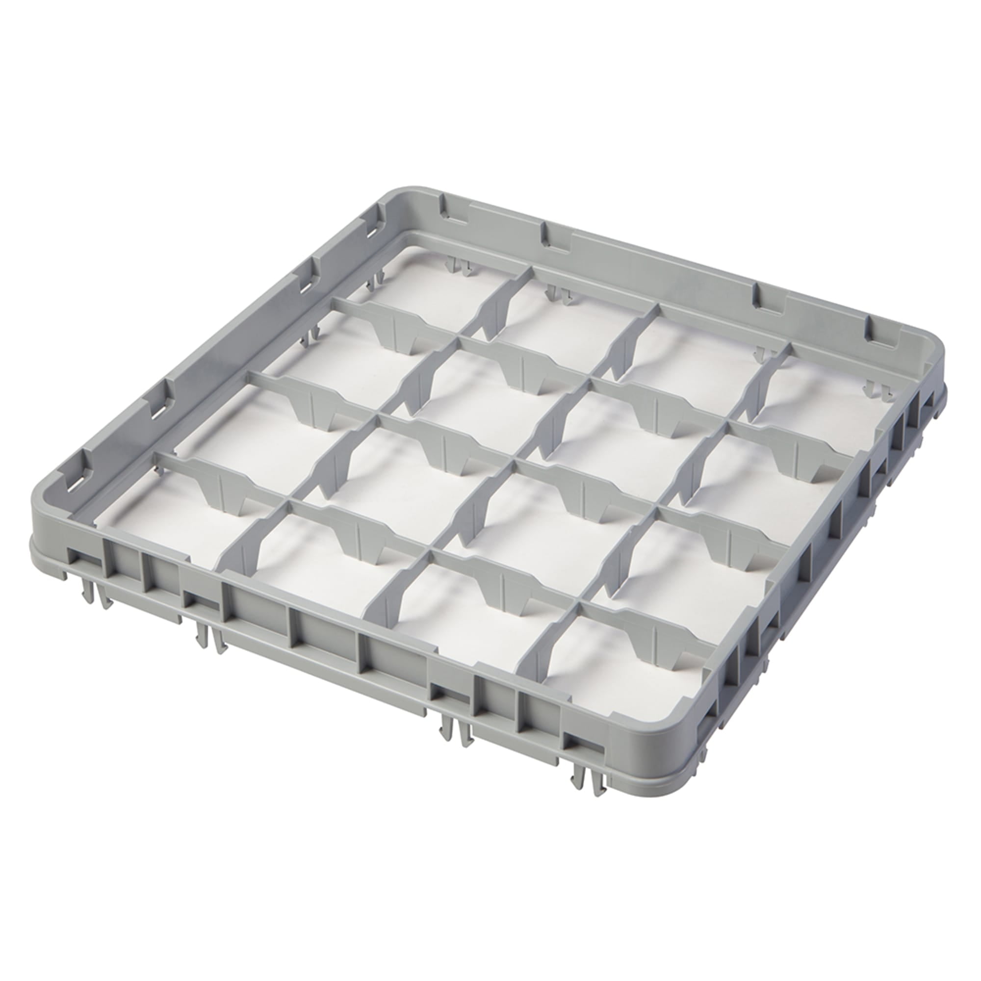Cambro 16E2151 Full Size Glass Rack Extender w\\/ (16) Compartments ...